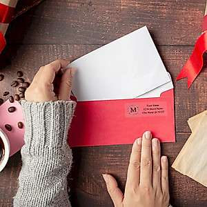 Return Address Personalized Custom Labels with Strong Adhesion, Can Be Used for Box, Paper, Plastic, Glass, Metal (2.6x1 Inch)