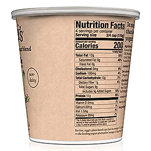 siggi's Plant-Based Coconut Blend, Vanilla – Dairy Free Snack, More Protein Than Sugar, Blue, 24 Oz