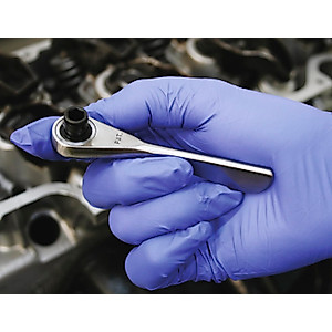 Sealey AK6961 1/4-inch Hex Stainless Steel Micro Ratchet Bit Driver, Silver