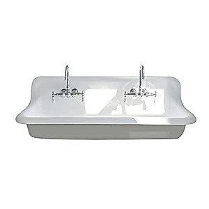 Vintage Tub & Bath 48 Inch Cast Iron High Back Farm Sink