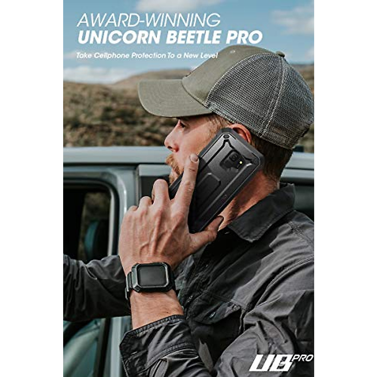 SUPCASE Unicorn Beetle Pro Rugged Case for Galaxy S9 with Screen Protector - Black