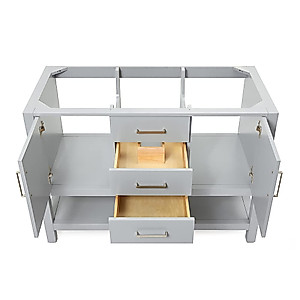 ARIEL Bayhill 48" Single Sink Base Cabinet in Grey