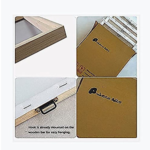 Wieco Art 5 Piece Giclee Canvas Prints Wall Art The Brooklyn Bridge Landscape Pictures Photo Paintings for Living Room Bedroom Home Decorations Modern Stretched and Framed City Skyline Art Work