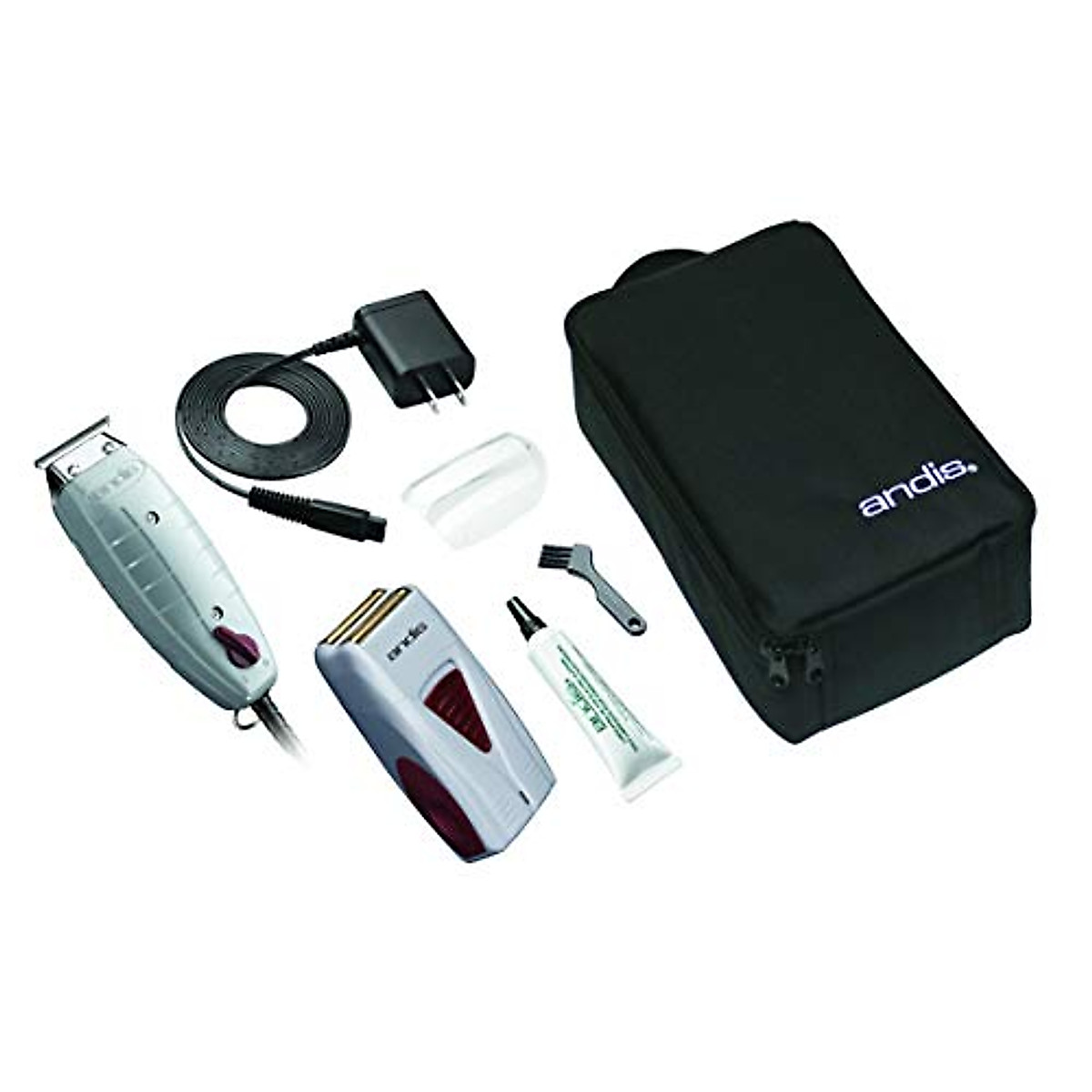 Andis 17195 Finishing Combo T-Outliner Trimmer & Pro Foil Lithium Titanium Shaver - Professional Hair Clippers and Trimmer Kit for Men