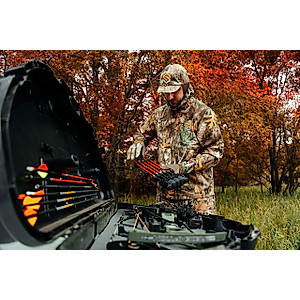 ScentLok Savanna Lightweight Camo Shooter Gloves for Hunting and Outdoor Use (Realtree Edge, Large)