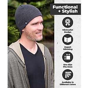 Original Beanie Cap - Soft Knit Beanie Hat - Warm and Durable (Forest Green)