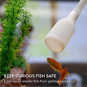 Luigi's Aquarium & Fish Tank Siphon and Gravel Cleaner - A Hand Fish Tank Cleaner Syphon Pump to Drain and Replace Your Water in Minutes!