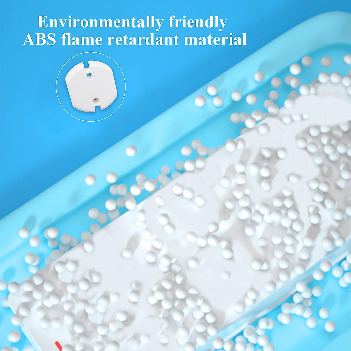 Fielect Outlet Plugs Covers Childproof EU Plug Protectors Electric Socket Cover Electrical Protector 2-Hole White 10Pcs