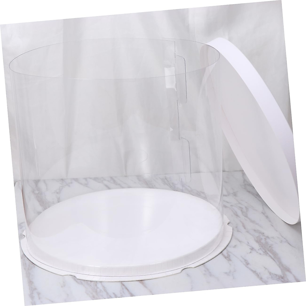 Baluue 2pcs Box Bakery Boxes Material Round Cake Storage Cake Packaging Box for Party Home