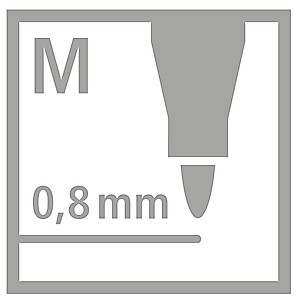 STABILO Fineliner pointMax - ARTY - Pack of 15 - Assorted Colours