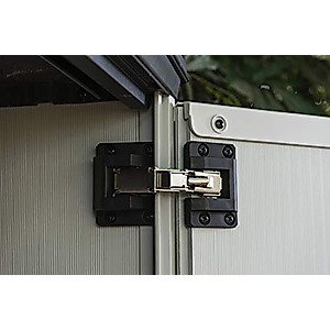 Keter Premier Tall Resin Outdoor Storage Shed for Patio Furniture, Pool Accessories, and Bikes