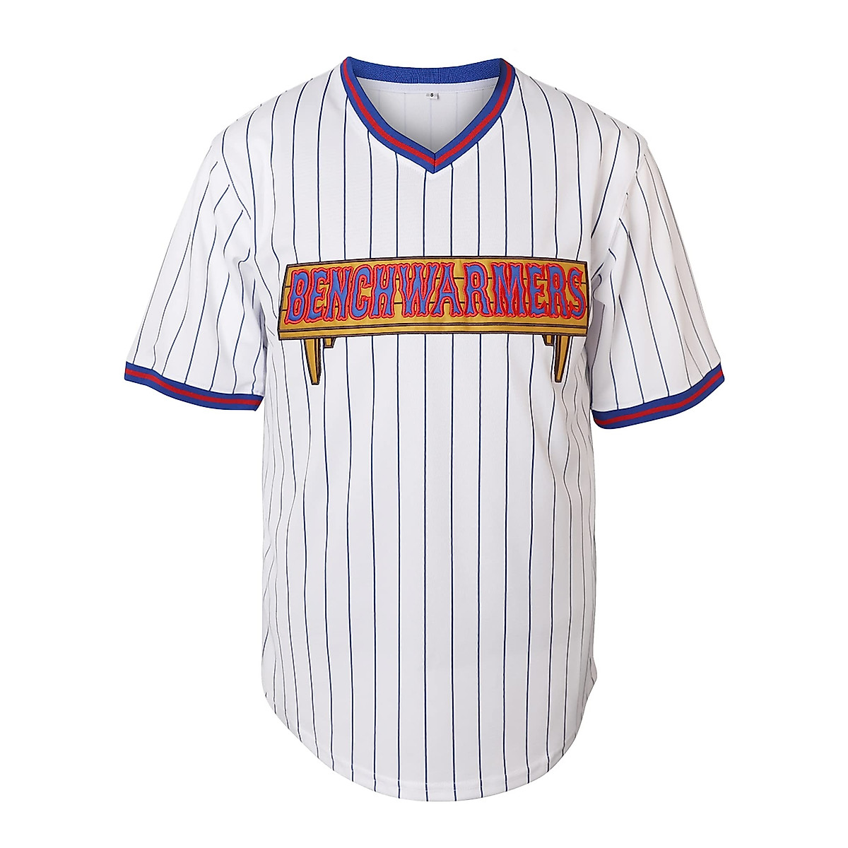 MESOSPERO Benchwarmers Jersey 32 Howie Goodman 68 Reedy 82 Richie Goodman 44 Matthews Men's Pinstriped Baseball Jersey (82 White, X-Large)