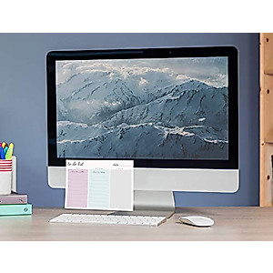 Large Work Home to Do List Sticky Notes, 8x6" inches by DAILY RITMO (Pastel)