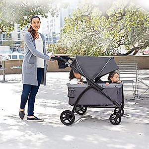 Baby Trend Smooth Wheel Ride-On Stroller Board Compatible with Tango Stroller, Expedition and Tour Stroller Wagons, Black