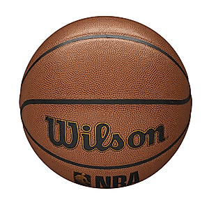 WILSON NBA Forge Series Basketball - Forge Plus, Brown, Size 6-28.5"