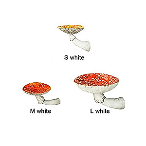 Firlar Mushroom Floating Shelves, 3Pcs Cute Mushroom Room Decor, Whimsical Mushroom Decor Wall Mounted, Resin Mushroom Hanging Storage Rack Creative Art Rack for Living Room Kitchen Bathroom, S+M+L