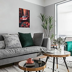 Car Poster Ferrari F40 Supercar Posters Racing Car Canvas Wall Art For Boy's Bedroom SuperCar Wall Decor Frame-style 16x24inch(40x60cm)