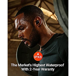 LavaBeans in-Ear Earbuds, Wireless Headphones with Charging Case, Black