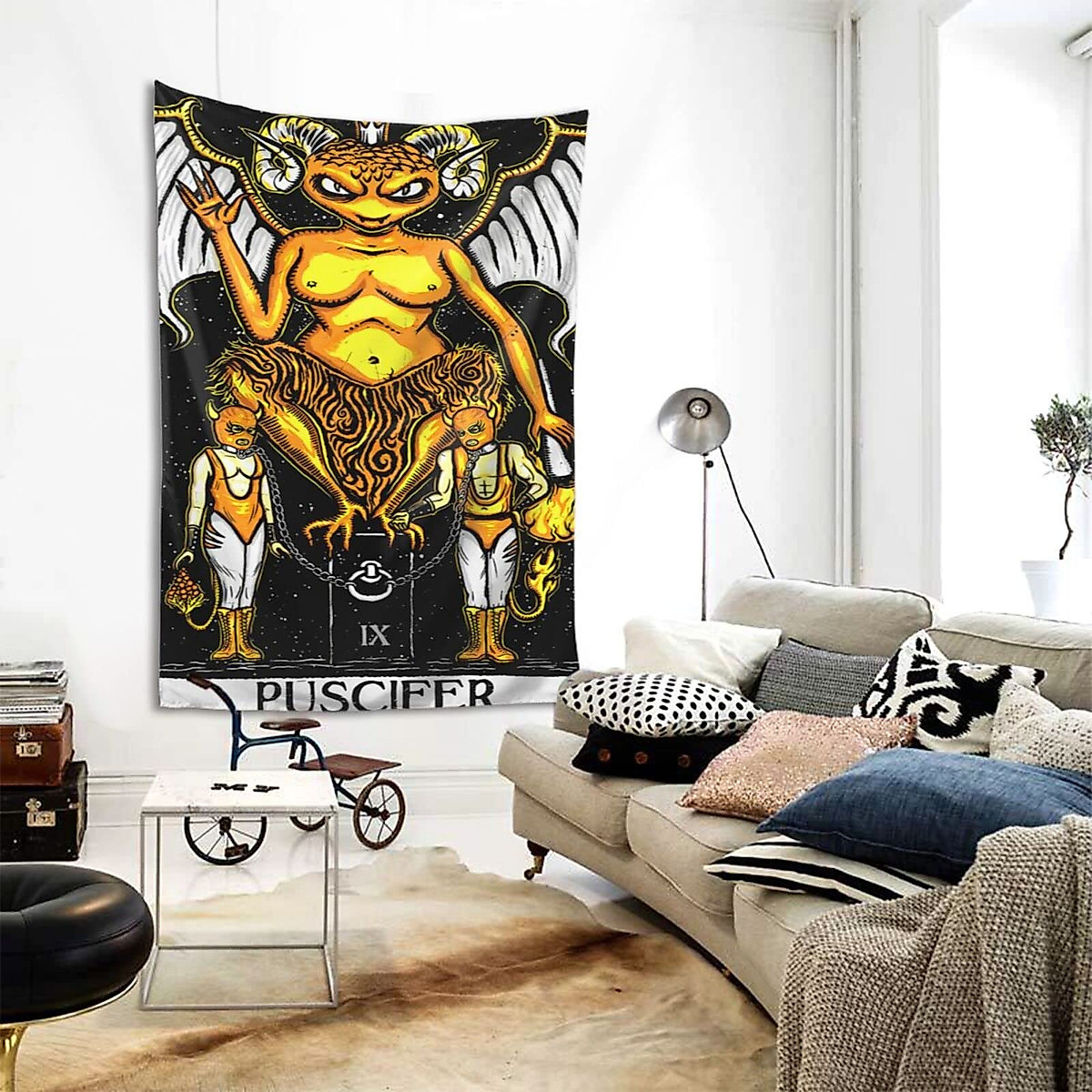 ONIAWO Puscifer Tapestry Wall Hanging Decoration Apartment Home Bedroom Art Wall Tapestry Living Room Dormitory 60 * 40IN