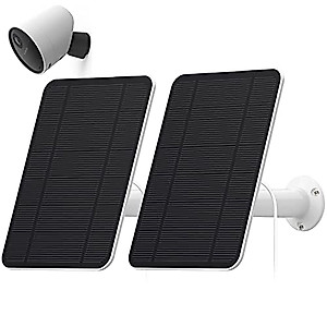 4W Solar Panel Compatible with SimpliSafe Outdoor Camera , Includes Secure Wall Mount, IP65 Weatherproof,13.1ft Power Cable (2)