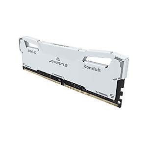 Timetec Pinnacle Konduit 16GB KIT(2x8GB) DDR4 3200MHz PC4-25600 CL16-18-18-38 XMP2.0 Overclocking 1.35V Compatible for AMD and Intel Desktop Gaming PC Memory Module RAM - White