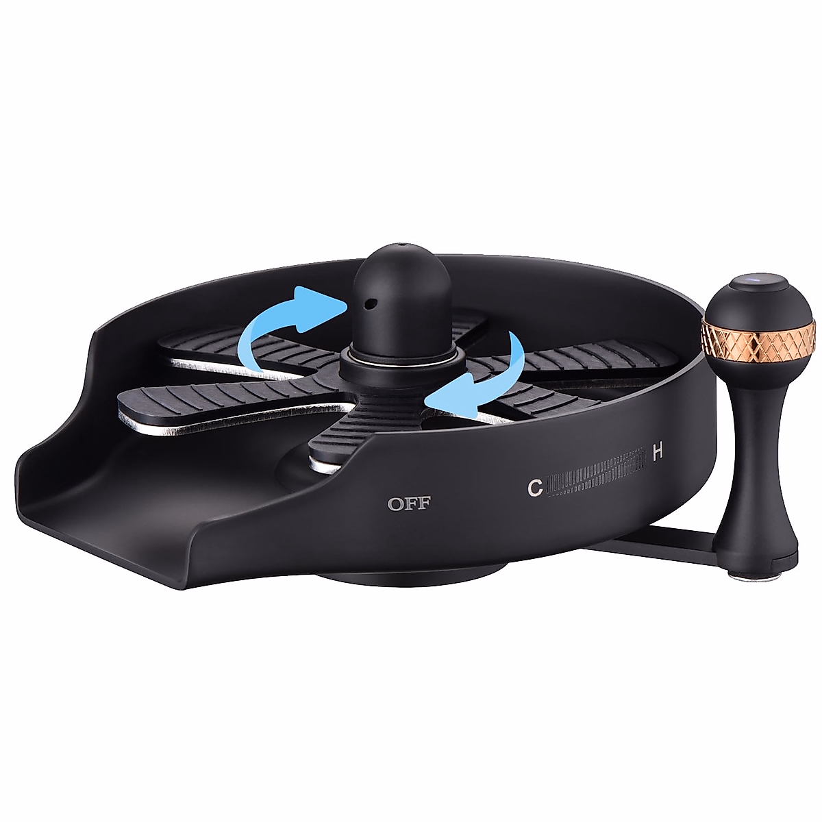 Kablle Hot and Cold Glass Rinser for Kitchen Sink, High Water Pressure Cup Washer, Temperature Adjustable bottle washer, Kitchen Sink Accessories, Matte Black, B1006