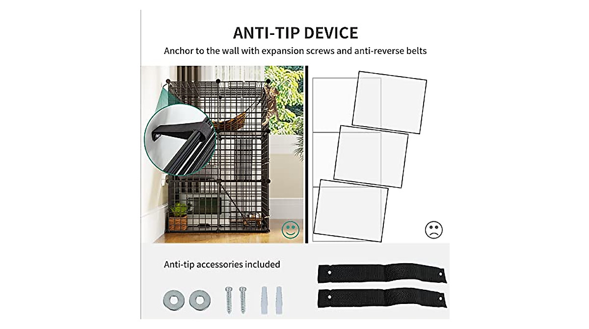 YITAHOME Cat Cage: Spacious 3-Tier Indoor Catio