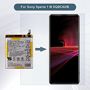 E-YIIVIIL Replacement Battery SNYSAC5 Compatible with Sony Xperia 1 III XQ-BC72 XQBC62/B 5G with Tools