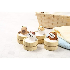 Aroma Ceramic Stone Diffuser [Japan Import] Aromatherapy Essential Oil Diffuser, Non Electric, Passive, Unique, Cute, Animal, Design for Women, Men, and Gifts (Bathing Dog)