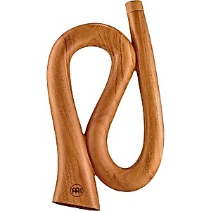 S-shaped Professional Didgeridoo for Meditation, Sound Healing Therapy, Yoga and Circular Breathing — NOT MADE IN CHINA — Mahogany Wood, 2-YEAR WARRANTY