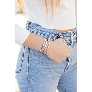 Tally Puppy Gratitude Engraved Braided Bracelet Inspirational Bracelets Encouragement Gifts For Women Mantra Bracelets Women Thinking Of You Gifts For Women Meaningful Gifts Adjustable (Aqua)