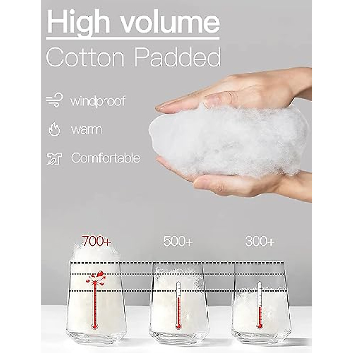 Gihuo Women’s Winter Warm Long Sleeve Zip Front Short Baggy Puffer Jacket with Pockets(Black-L)