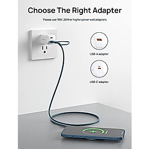 JSAUX Magnetic Wireless Charger Compatible with MagSafe Charger/iPhone 14/14 Pro/14 Plus/14 Pro Max/iPhone 13/13 Pro/13 Pro Max/13 Mini/iPhone 12, Magnetic Wireless Charging Pad, Mag Charger (Blue)