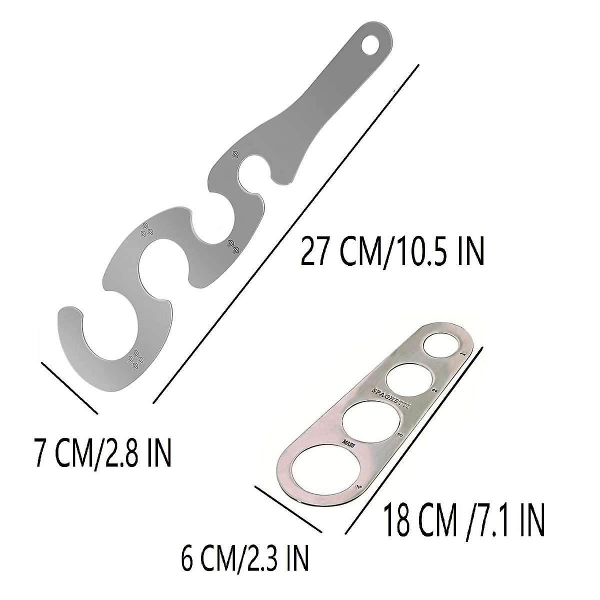 Spaghetti Pasta Measure Stainless Steel Spaghetti Measurer Tool 4 Serving Portion Control Pasta Cooking Tool Kitchen Gadgets 2 Pcs Different structure