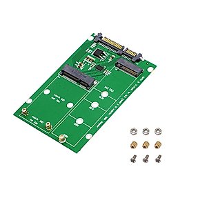 SinLoon 2 in 1 Combine Mini PCI-E M.2 NGFF & mSATA SSD to SATA 3.0 Adapter Converter (SATA3.0/M)