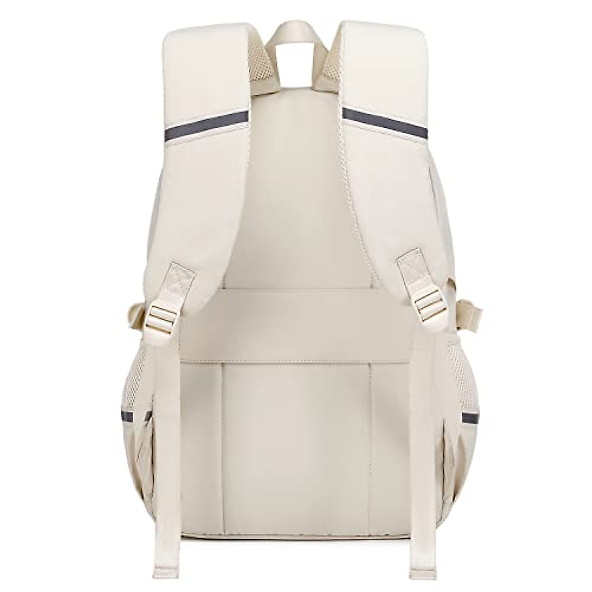 abshoo Big Student Laptop Backpack For College Women Middle High School Teen Girls Bookbag Travel Daypack (Beige)