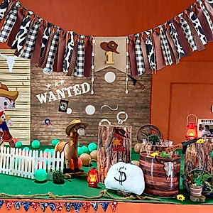 1st Birthday High Chair Banner - Cowboy Rodeo Party Decoration For Boy, Western Theme High Chair Birthday One Party Banner, Cowboy Banner Decorations, My First Rodeo Banner For Photo Booth Props