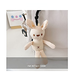 Genshin Impact Raiden Shogun Baal Backpacks Bookbag Black School Bag Daypack Travel Bag of 18" With Cute Doll of Bunny