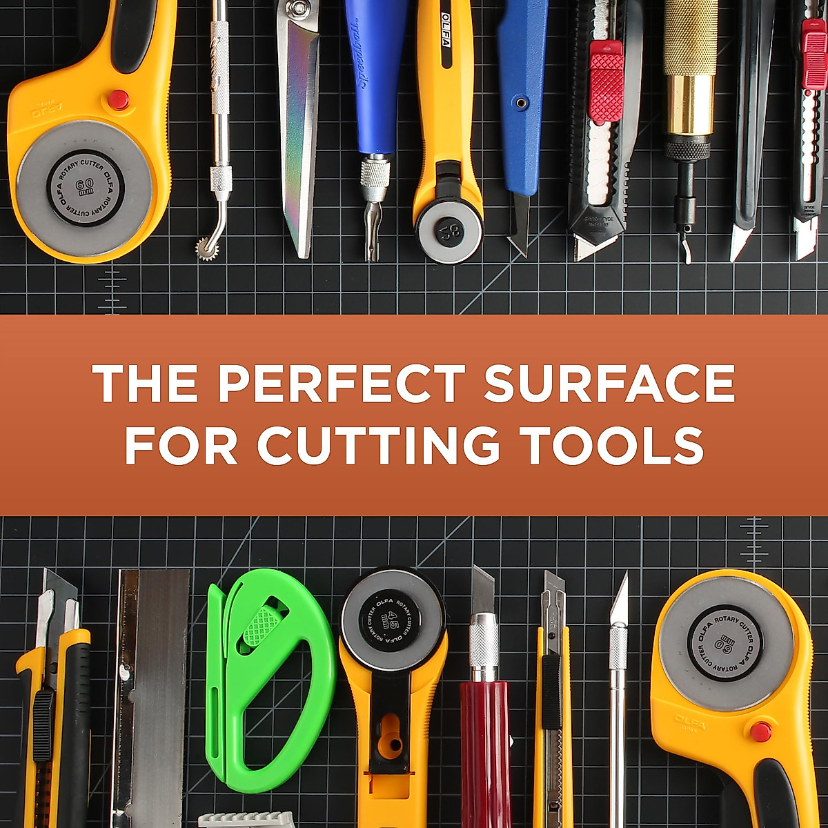 ALVIN Cutting Mat Professional Self-Healing 12"x18" Model GBM1218 Green/Black Double-Sided, Rotary Cutting Board for Crafts, Sewing, Fabric - 12x18 Inch