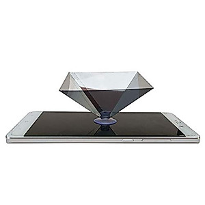 Arinda 3D Hologram Pyramid Display Projector Video Stand Portable for Smart Mobile Phone