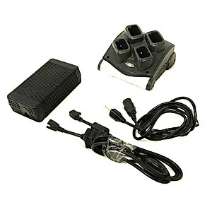 Symbol MC9000 SAC9000-4000 4 Slot Battery Charger & Power Supply - Compatible with MC9050 MC9060 MC9090 MC9190 MC92N0 Batteries