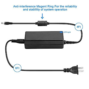 AC/DC Adapter for Speedclean CoilJet CJ-95 CJ-125 Portable Coil Cleaning System Speedclean Speed Clean (with Barrel Round Plug tip) Power Supply Cord Cable PS Battery Charger Mains PSU