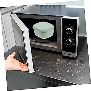 VINTORKY 3 Silicone Food Storage Boxes Airtight Containers with Lids for Portable Meal Box