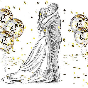 We Will Miss You Banner Burlap Bunting Banner Garland Flags Gold Confetti Balloons for Valentine's Day Wedding Party Going Away Party Office Work Party Farewell Party Decorations Supplies