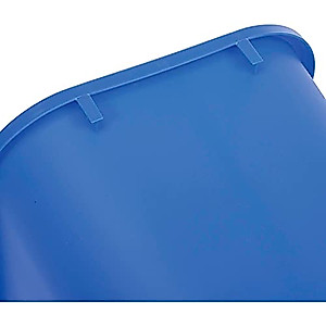 Global Industrial Plastic Recycling Wastebasket, 28-1/8 Qt., Blue