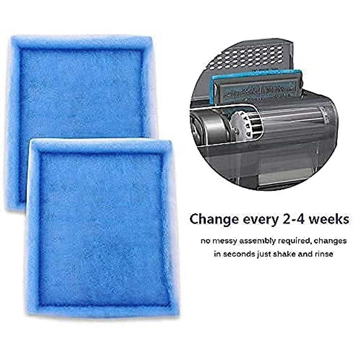 MyfatBOSS Fish Tank Filters, Aquarium Filter Cartridge for 20-40 30-60 Gallon Fish Tank Power Filter Cartridge Replacement, 10 Pack #3 Fish Filter Cartridge