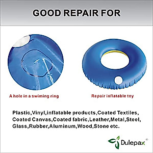 Dulepax White Repair Tape.Waterproof Patch and Seal Tape,Tent Repair Tape,RV Awning Repair Tape,Tarp Repair Tape Etc.3 x 16.4ft