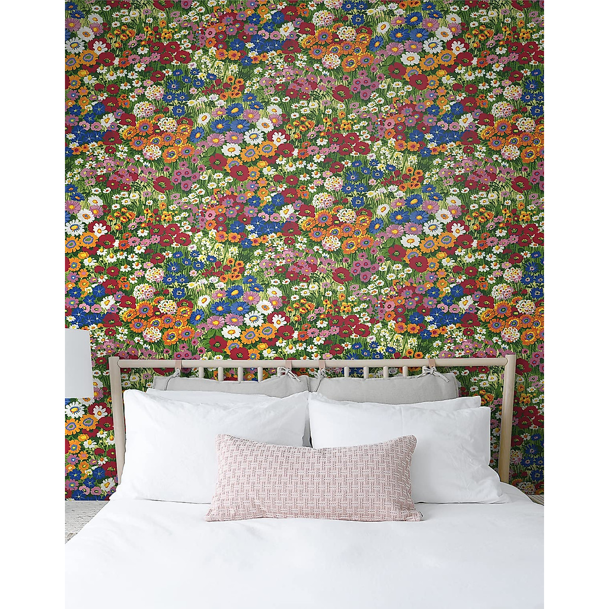 NextWall Floral Meadow Peel and Stick Wallpaper (Multicolored)