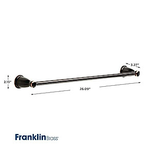 Franklin Brass Kinla -towel Bar, Oil Rubbed Bronze -bathroom -towel Holder, -bathroom Accessories, KIN24-OB1, 24 inch -towel Bar