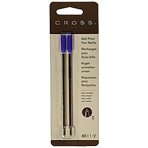 Cross Ballpoint Pen Refill 12-Pack Blue Medium